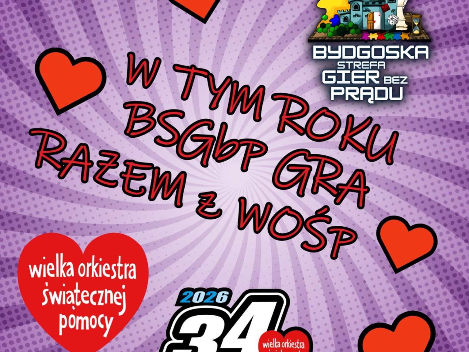 51. Bydgoska Strefa Gier Bez Prądu dla WOŚP